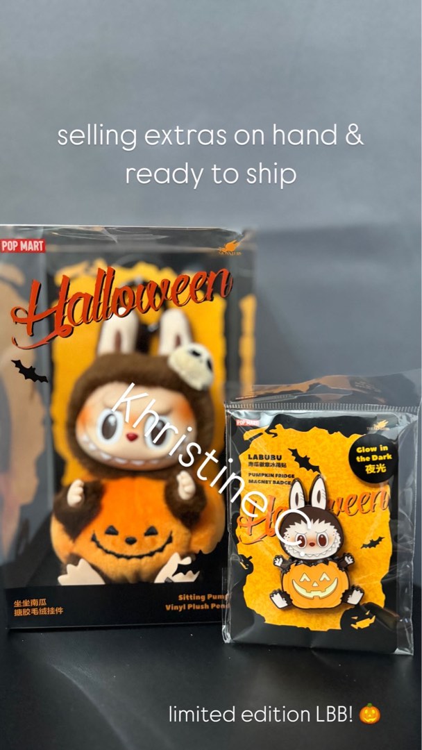 Limited Edition Halloween Labubu, Hobbies & Toys, Toys & Games on Carousell