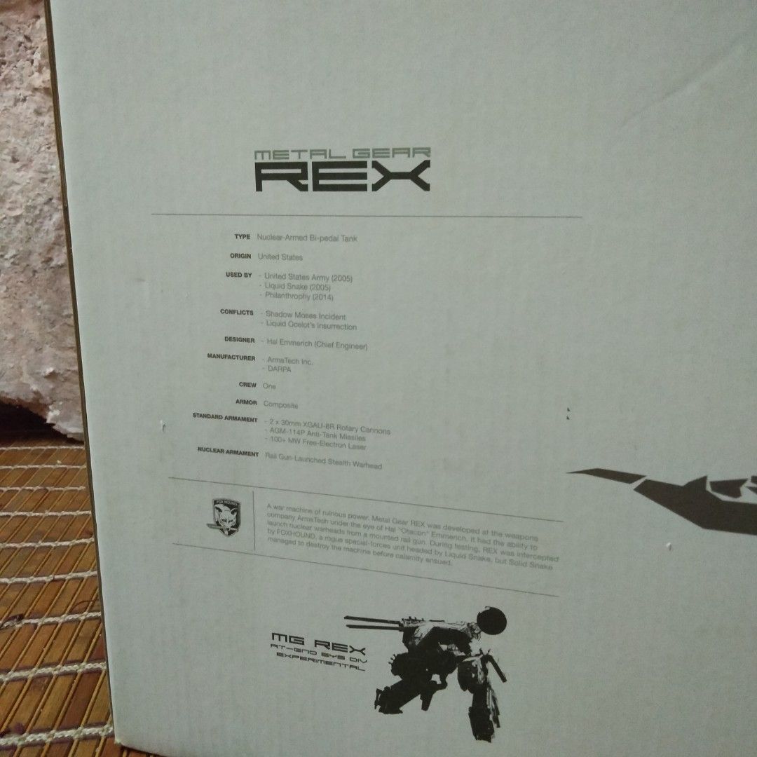 Metal Gear Solid Metal Gear Rex Three A 3A Threezero, Hobbies & Toys ...