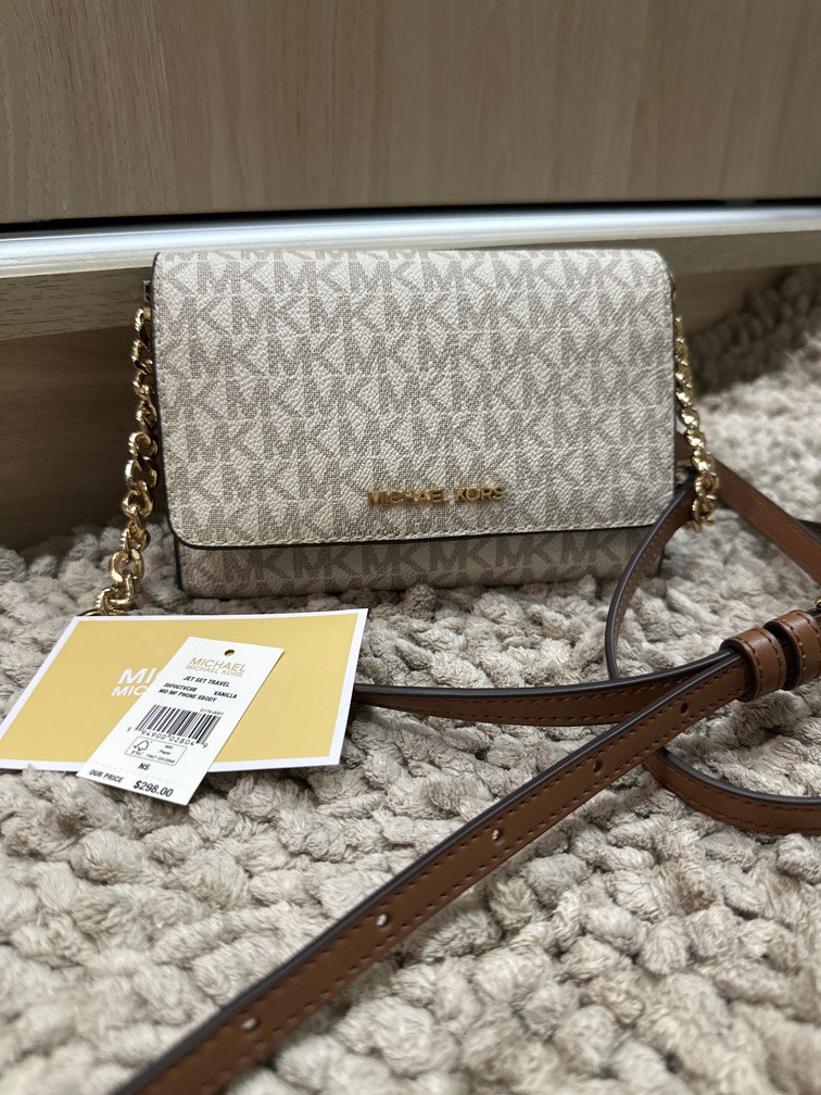 MK JET SET TRAVEL PHONE&wallet sling, Luxury, Bags & Wallets on Carousell