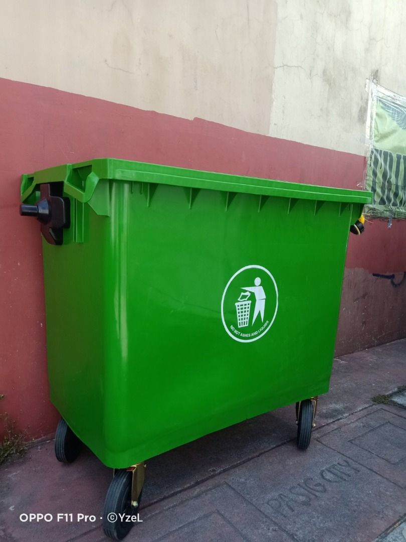MOBILE TRASH BIN 660 LITERS, Furniture & Home Living, Cleaning ...