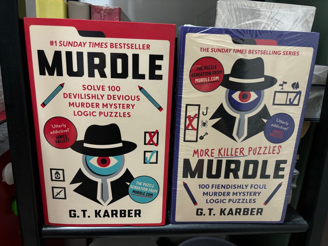 MURDLE Puzzle Book set, Hobbies & Toys, Books & Magazines, Fiction & Non-Fiction on Carousell
