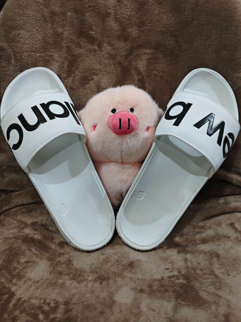 New Balance Slides White US 11 Men, Men's Fashion, Footwear, Slippers ...