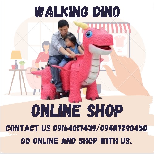 Outdoor playground coin operated dinosaur amusement game walking robot ...