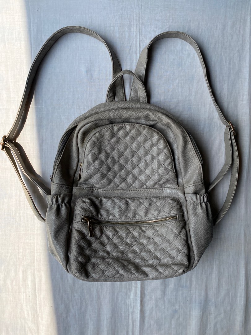 Parisian Leather Backpack, Women's Fashion, Bags & Wallets, Backpacks ...