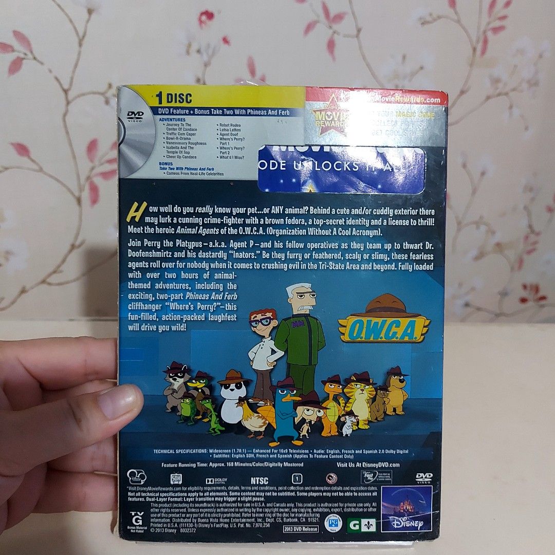Phineas and Ferb The Perry Files Animal Agents DVD, Hobbies & Toys ...