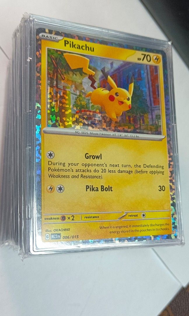 Pikachu 006/015 Holo foil McDonald Promo McD Pokemon TCG Card 2023, 10 ...