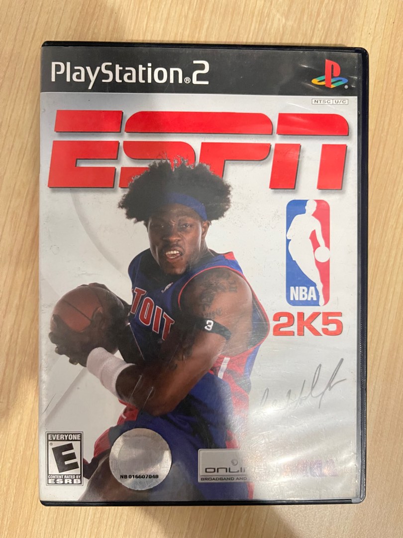 PlayStation 2 PS2 Game NBA 2K5 2005 Ben Wallace Detroit Pistons cover ...