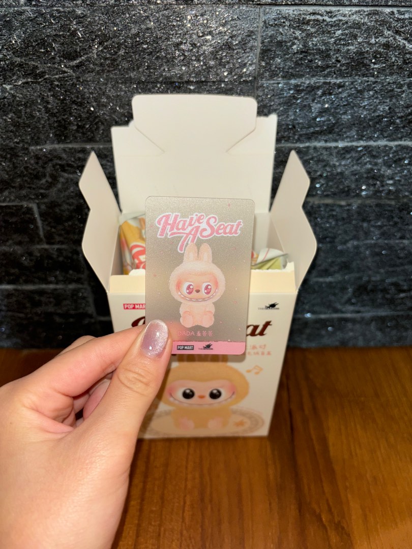 Popmart Labubu V2 DADA Have a Seat, Hobbies & Toys, Toys & Games on ...