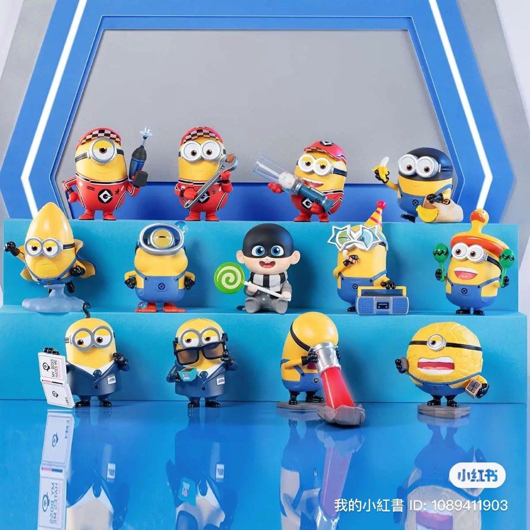 Popmart Minion Despicable Me 4 Blind Box FULL set, Hobbies & Toys ...