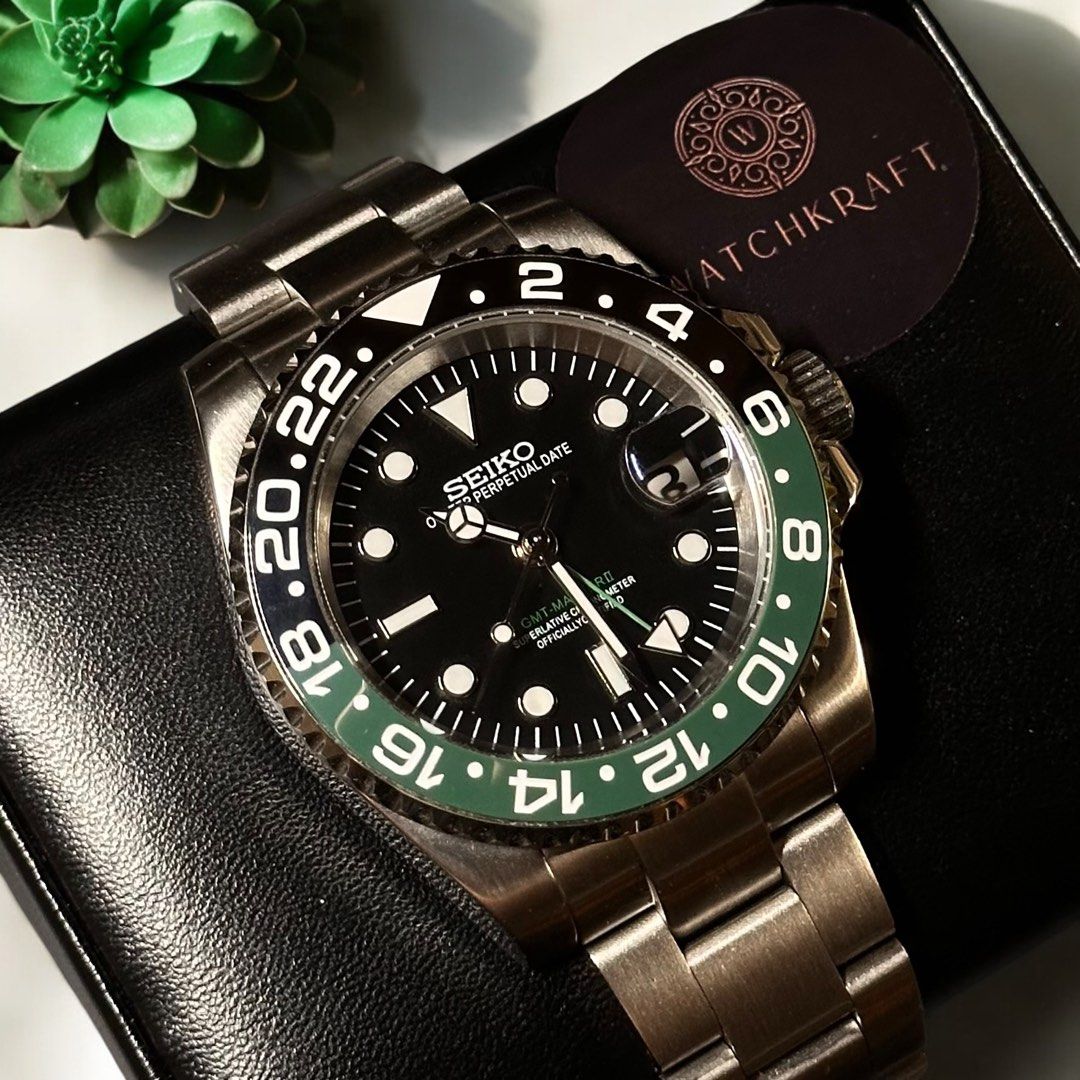 [CUSTOMISABLE] Seiko gmt master ii sprite mod oyster bracelet 41mm ...