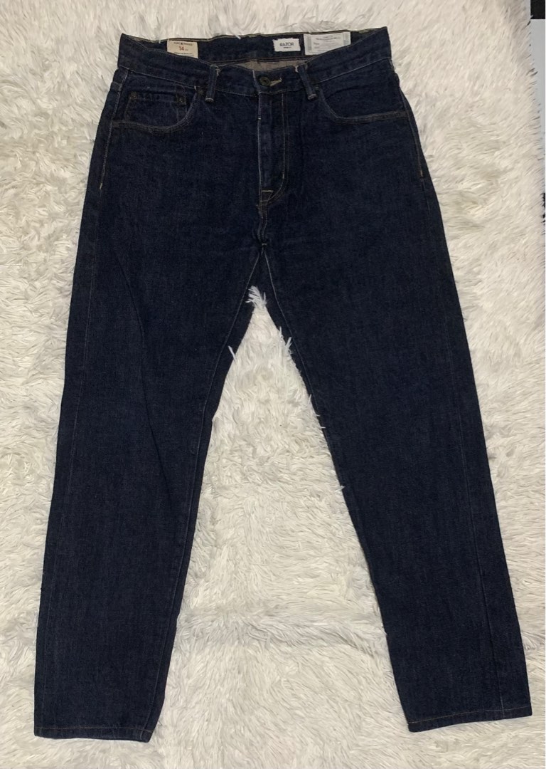 RED RUGGISON RAZOR TAPER FIT SELVEDGE JEANS, Men's Fashion, Bottoms ...