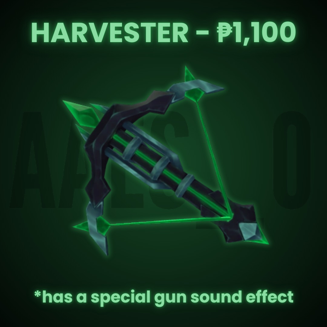 REPRICED HARVESTER CROSSBOW GUN MM2 ANCIENT │ Roblox Murder Mystery 2 ...