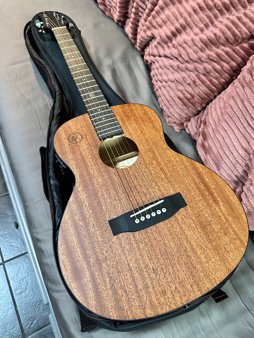 RJ Minima Series Mahogany Acoustic Guitar, Hobbies & Toys, Music ...
