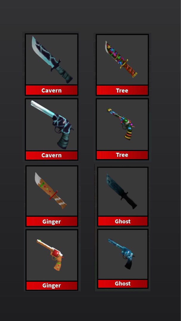 [RM10] Each Set 🔥 Legendary Set Knife Gun 🔥 Murder Mystery 2 🔥 MM2 🔥 ...