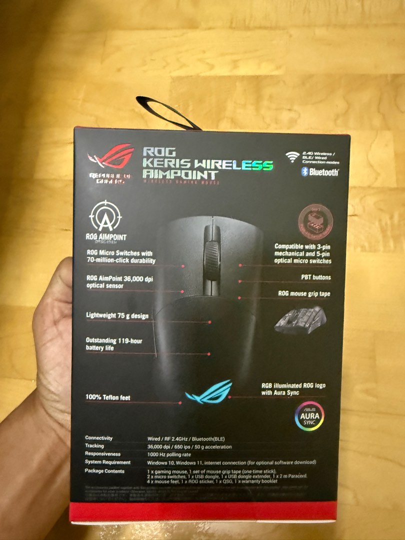 Rog Keris Wireless Aimpoint, Computers & Tech, Parts & Accessories ...