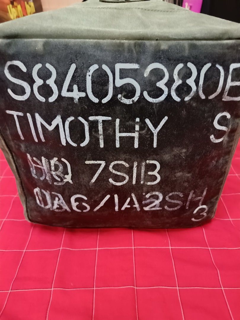 SAF Army Duffle /Kit Bag, Men's Fashion, Bags, Backpacks on Carousell