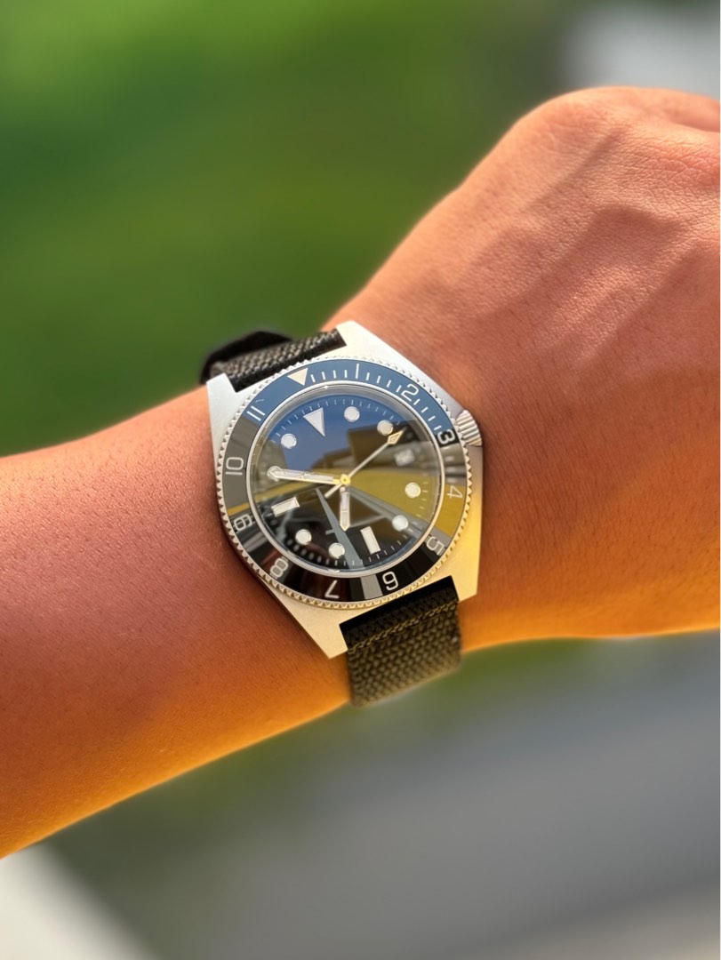 San Martin Sterile Paradive Diver Watch Military Benrus, Men's Fashion ...