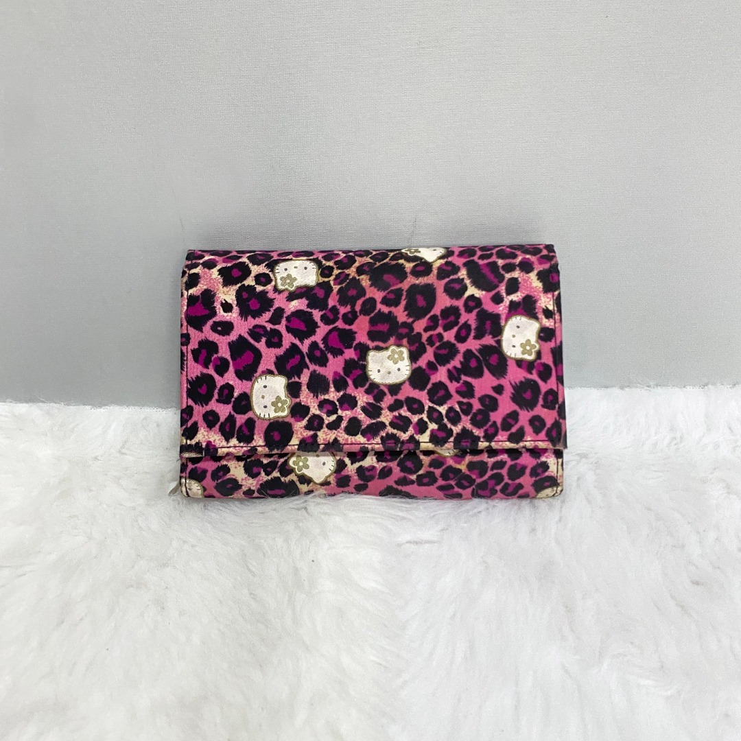 Sanrio Hello Kitty Pink Leopard Print Wallet, Women's Fashion, Bags ...