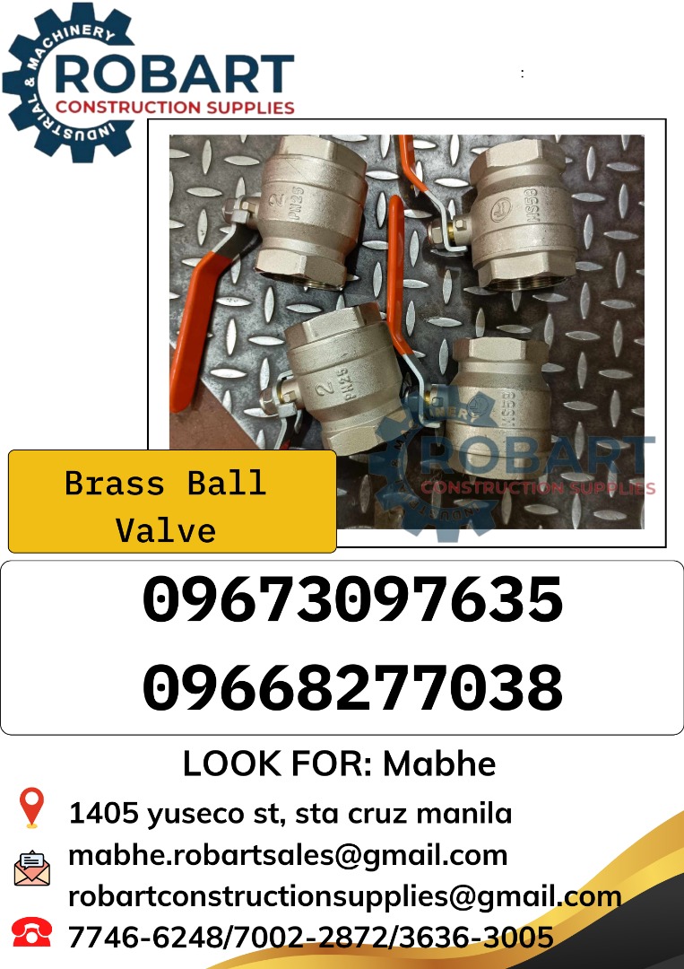 sera brass ball valve, Commercial & Industrial, Construction Tools ...