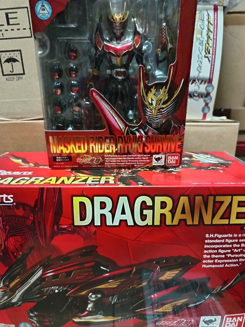 S.h.figuarts shf masked Kamen rider ryuki survive and dragranzer ...