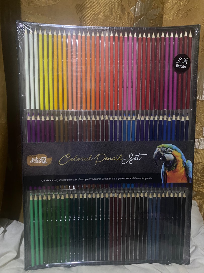 Soho Studio Colored Pencil Set (108 pcs), Hobbies & Toys, Stationary ...