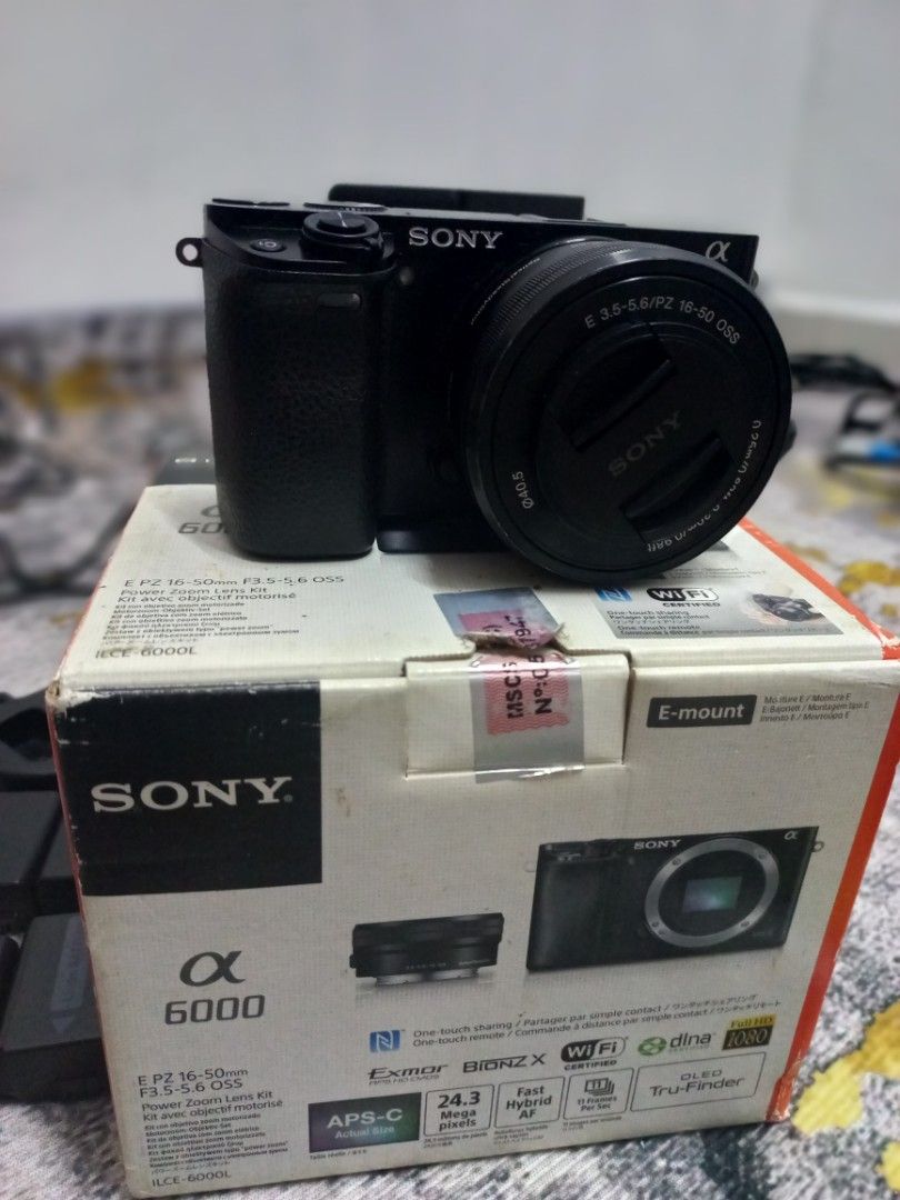 Sony A6000 & Sony 16-50mm lens included 5 NPFW 50 batteries Shutter Count Below 2k, Photography ...