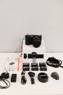 Sony ZV-E10 Mirrorless Camera with 16-50mm Lens (White) Travel Kit ...