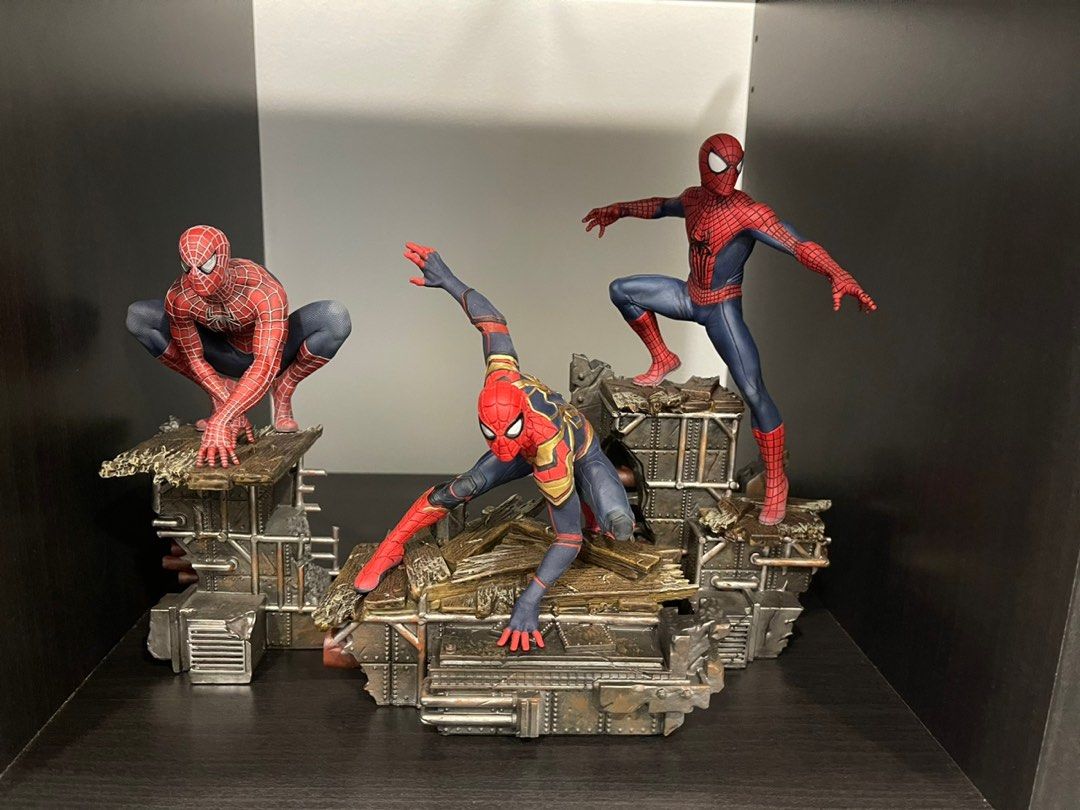 [Year End Sales - Full Set] Spider-Man Peter 1 2 3- Spider-Man No Way Home - BDS Art Scale 1/10 ...
