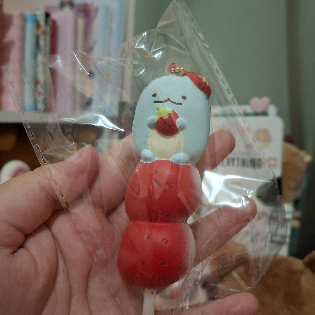 Sumikkogurashi Strawberry Dango Squishy Charm San-x Sumikko, Hobbies & Toys, Memorabilia ...