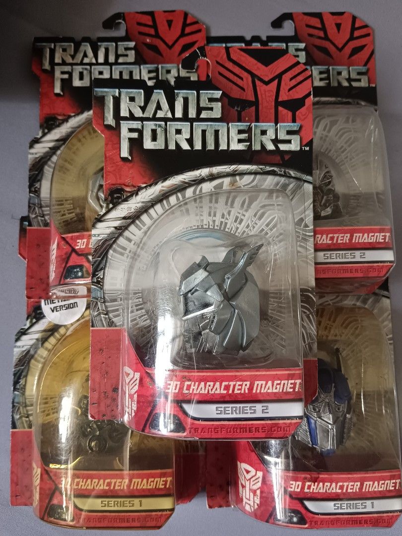 Transformers 3D Magnet Heads, Hobbies & Toys, Toys & Games on Carousell
