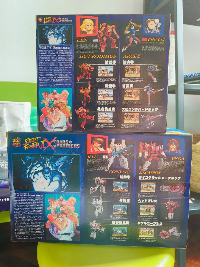 Transformers x Street Fighter 2 Rodimua vs Arcee + Convoy vs Megatron ...