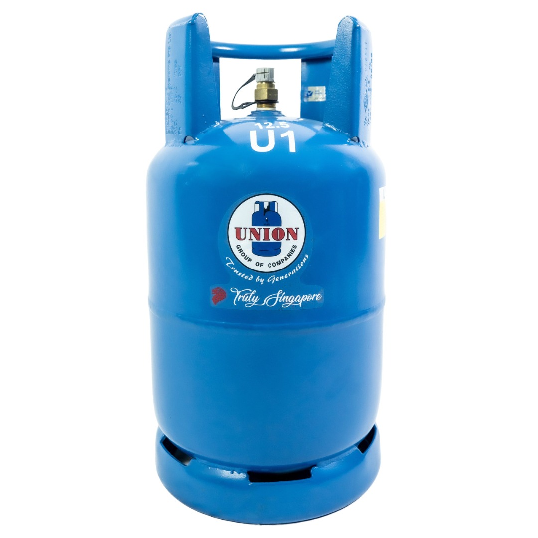 Union Gas Cylinder 12.7KG with base, Furniture & Home Living ...