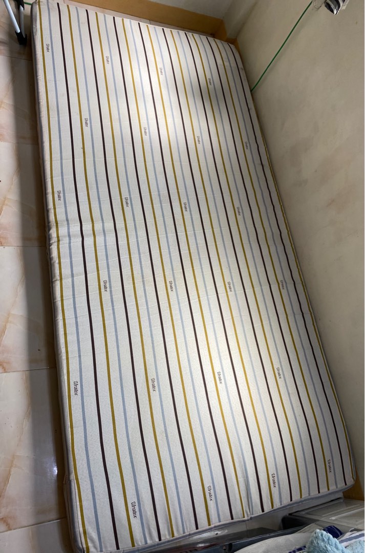 URATEX Single bed - back care egg mattress, Furniture & Home Living ...