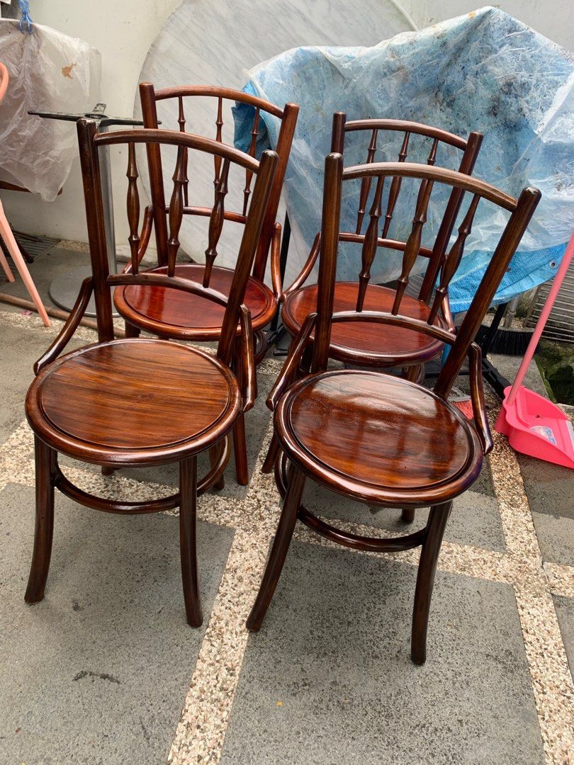 Vintage teak Kopitiam chairs on Carousell