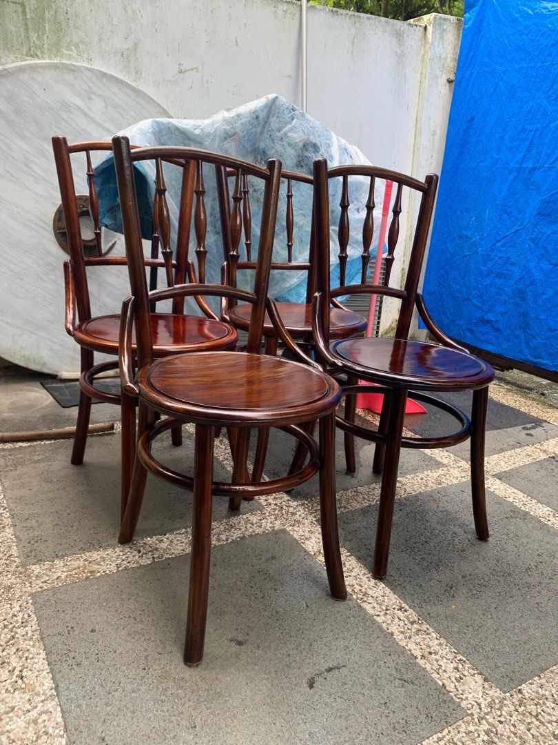 Vintage teak Kopitiam chairs on Carousell