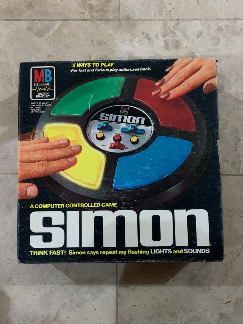 Vintage Toy - SIMON - Memory Game - Milton Bradley - Made in USA ...