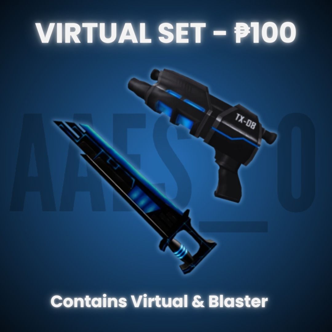 VIRTUAL/BLASTER SET MM2 GODLY │ Roblox Murder Mystery 2 Game, Video ...