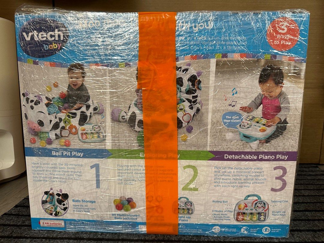 全新 Vtech 小乳牛音樂波波池 Moosical Activities Ball Pit, 兒童＆孕婦用品, 嬰兒玩具 - Carousell