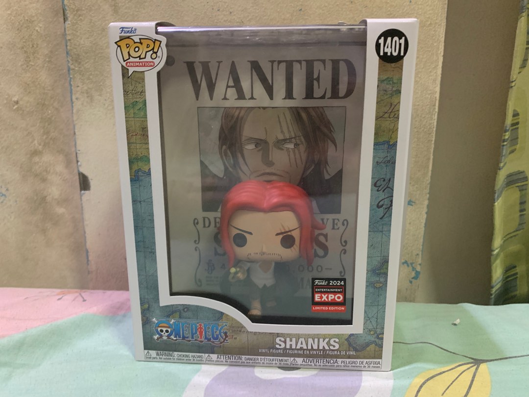 (WITH FREEBIE) SHANKS WANTED POSTER 1401 2024 ENTERTAINMENT EXPO FUNKO ...