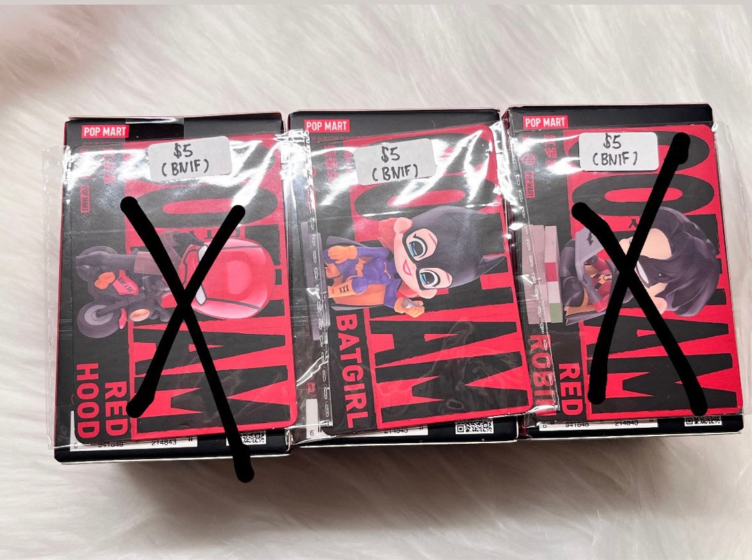 WTS BNIF Popmart Gotham City Batgirl Red Hood Red Robin, Hobbies & Toys ...