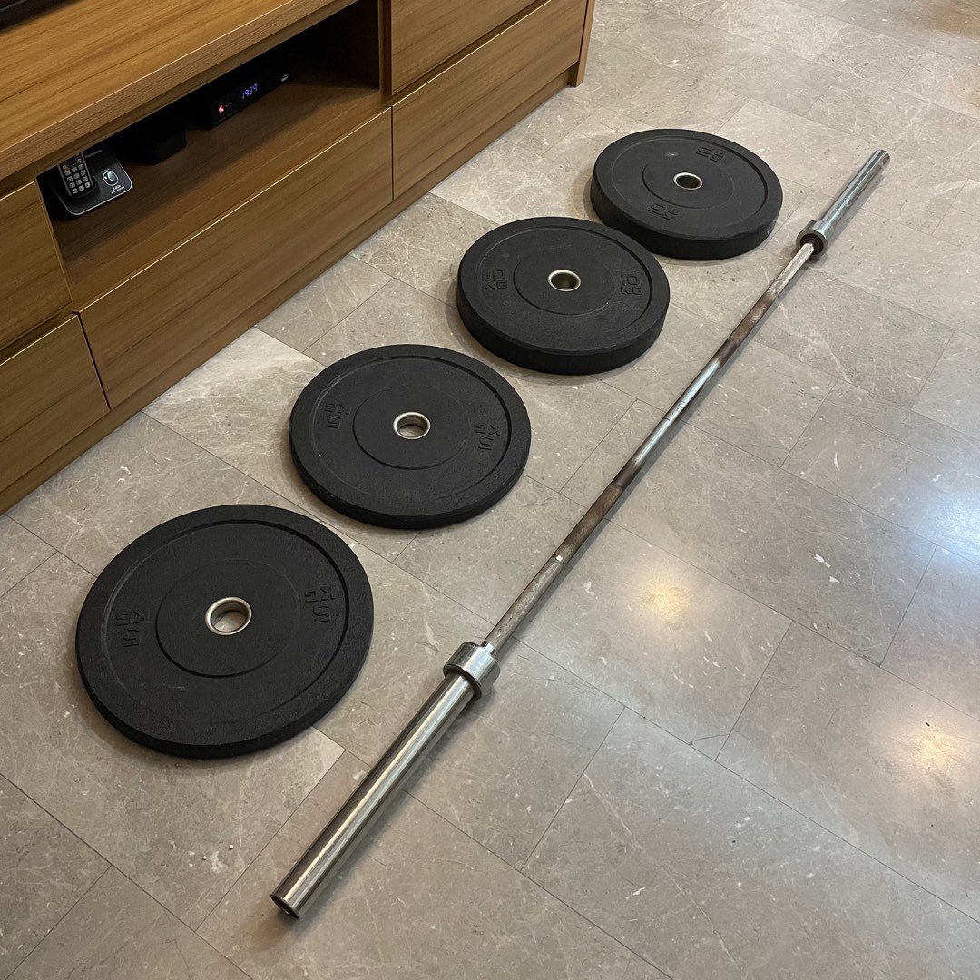 20kg Olympic Barbell (plates already sold), Sports Equipment, Exercise ...