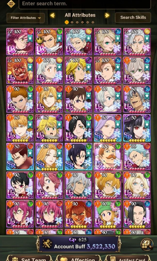 7DS grand cross mid game, Video Gaming, Video Games, Others on Carousell