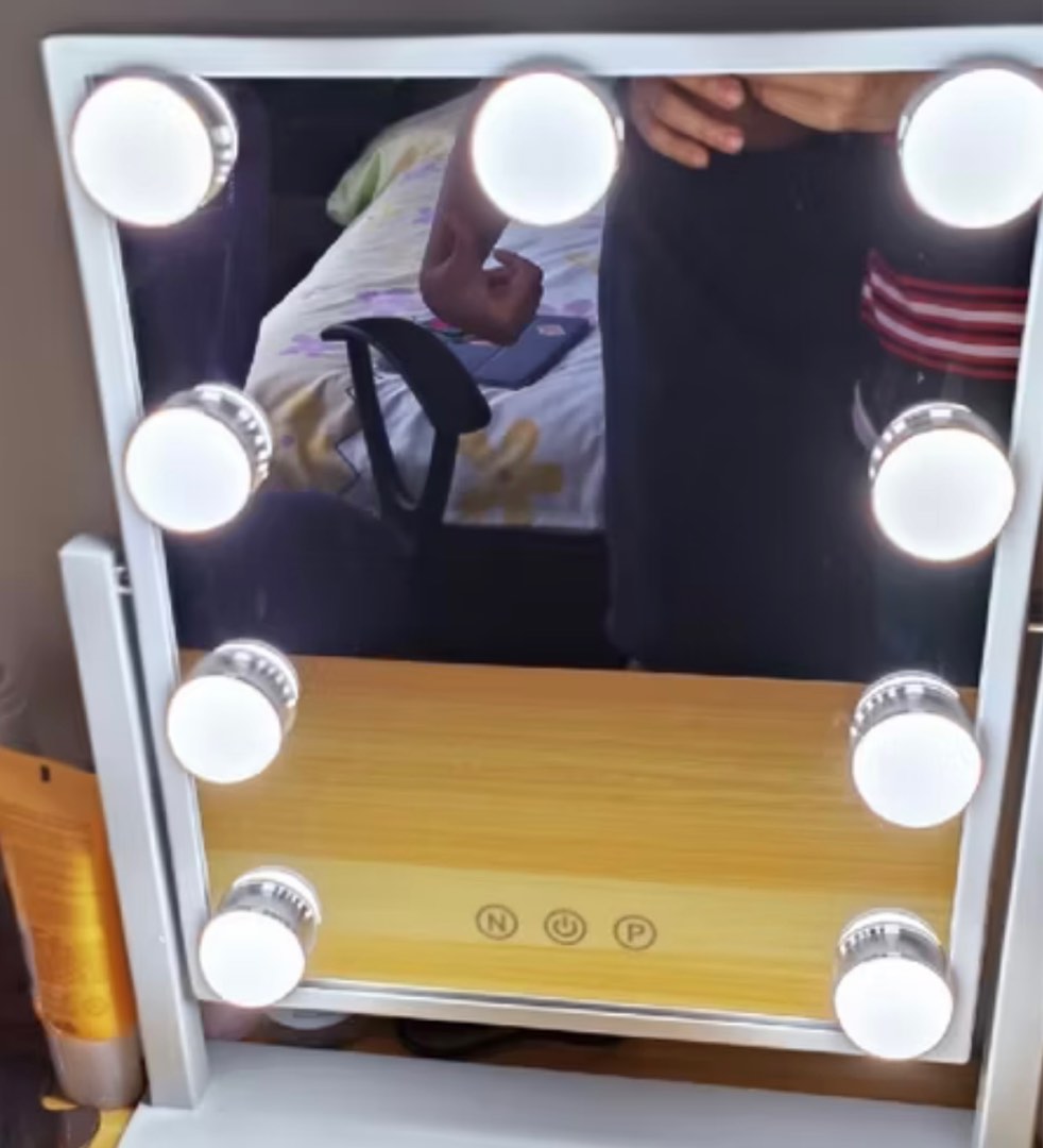 9 Bulb Vanity Mirror, Furniture & Home Living, Home Decor, Mirrors on ...