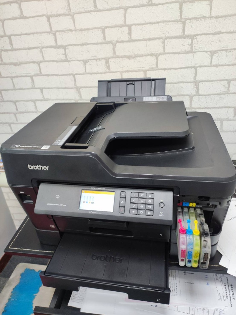 愛寶買賣 2手保7日正常品平鎮拿 Brother MFC-J3930DW A3噴墨多功能複合機 含改裝墨水約2成量, 相機攝影, 相機在旋轉拍賣