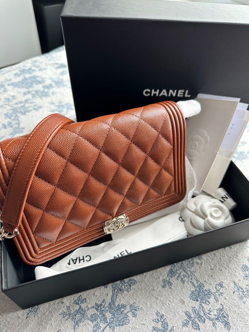 💯 Authentic Brand New Chanel Boy WOC in Caviar, Luxury, Bags & Wallets ...