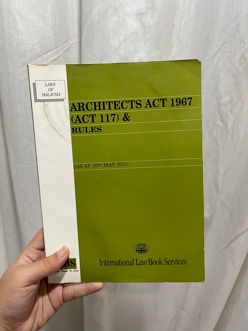 architects act 1967 (act 117) & rules, Hobbies & Toys, Books ...