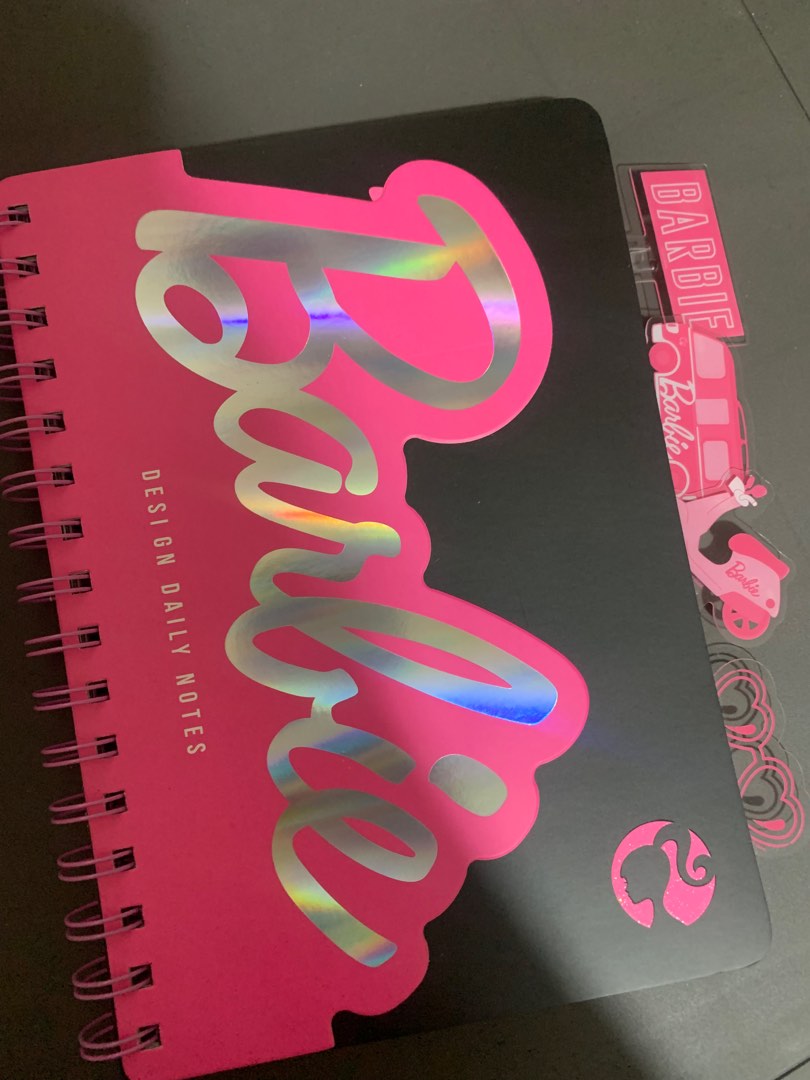 Barbie x Miniso Notebook UNUSED, Announcements on Carousell