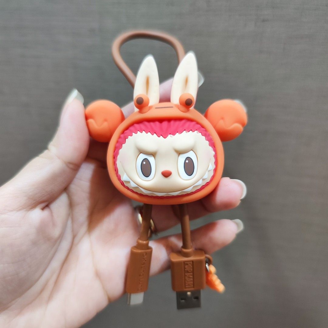 BNIB Labubu Popmart THE MONSTERS Enchanted by the Seaside Series-Cable Blind Box Iphone Type C ...