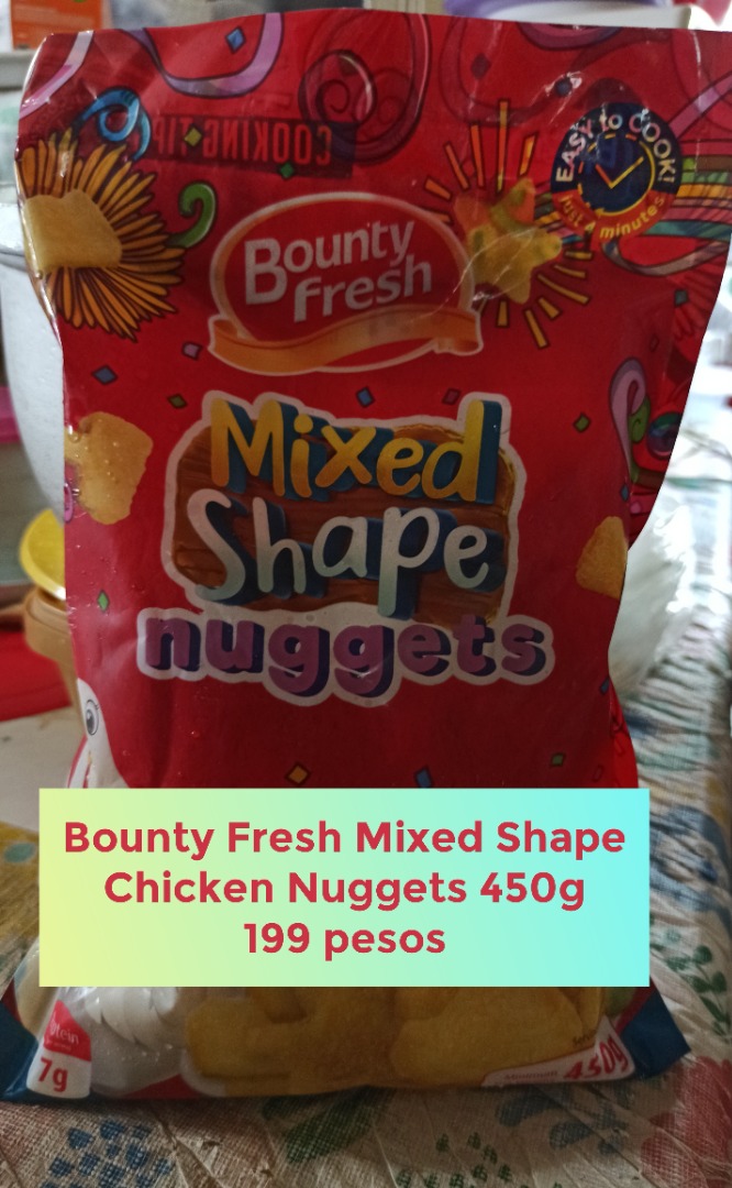 Bounty Fresh Mixed Shape Chicken Nuggets 450g, Food & Drinks, Chilled ...