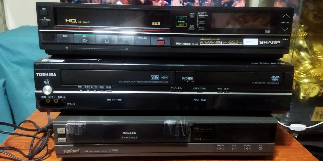 Branded VHS player recorder, TV & Home Appliances, TV & Entertainment ...